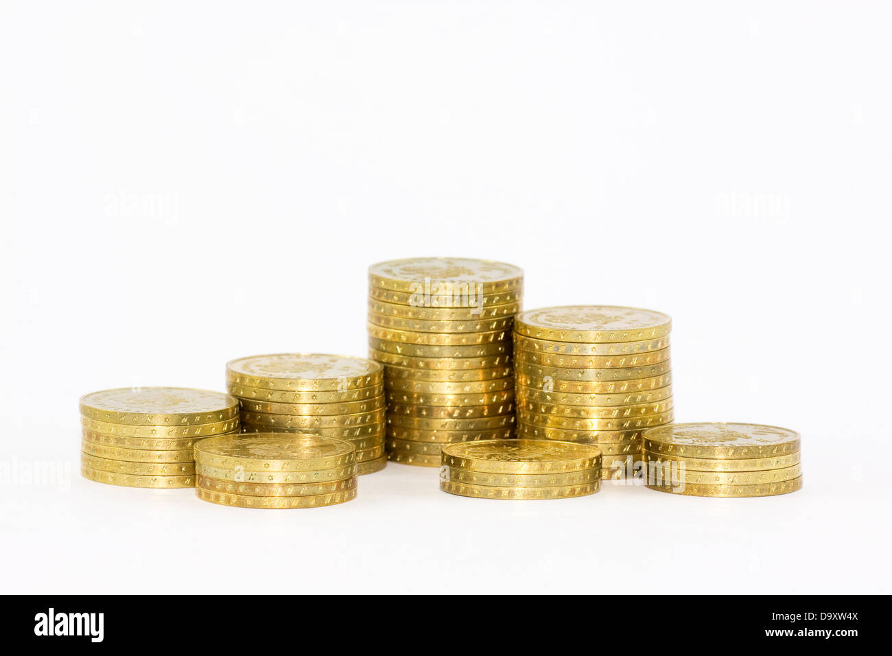 Stack of coins Stock Photo - Alamy