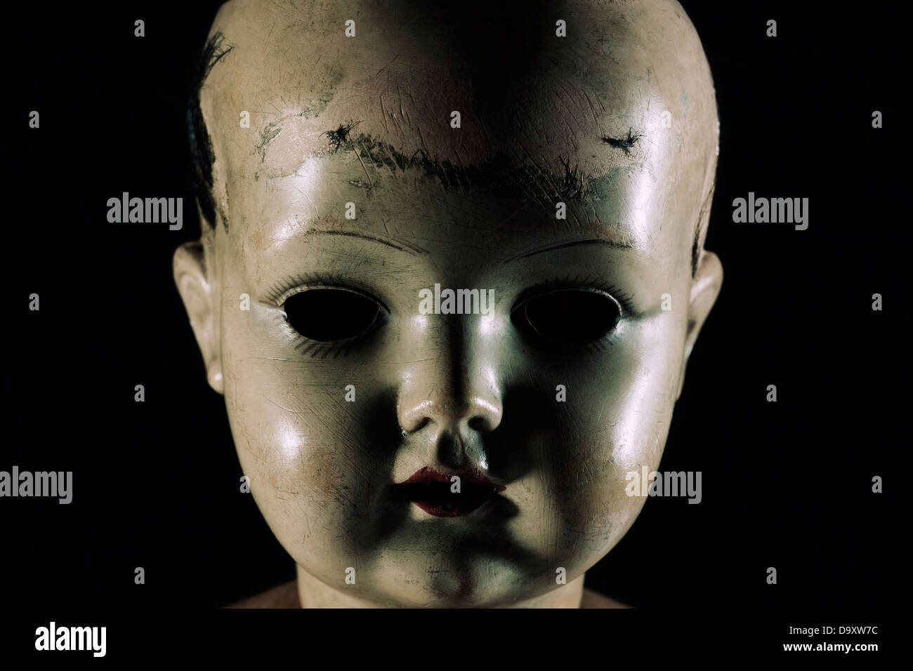 Scary doll face Stock Photo - Alamy