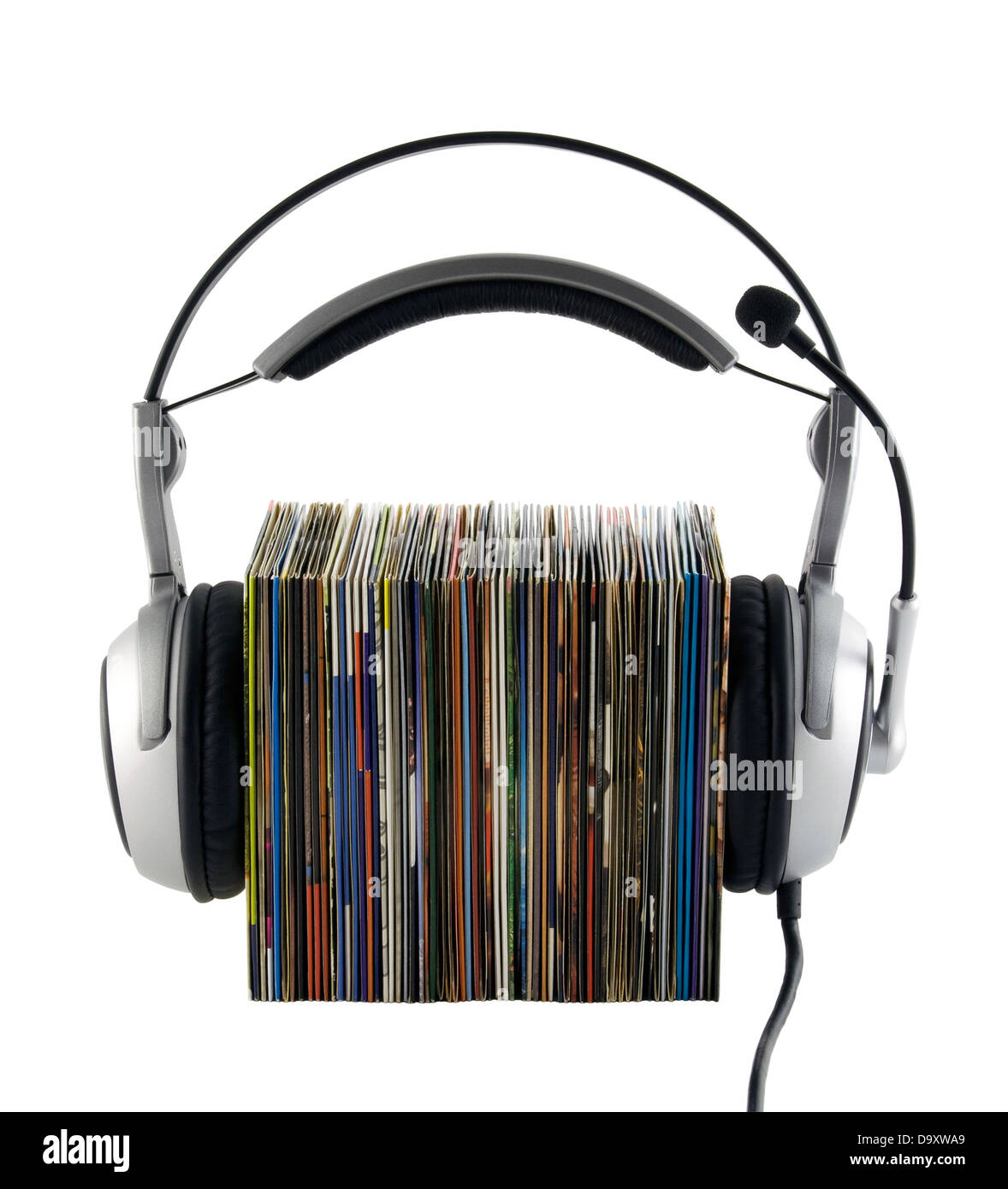 Listening to music concept , with clipping path Stock Photo - Alamy