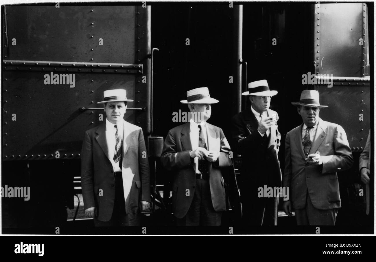 This image captures the funeral of Senator Pat Harrison in Gulfport ...