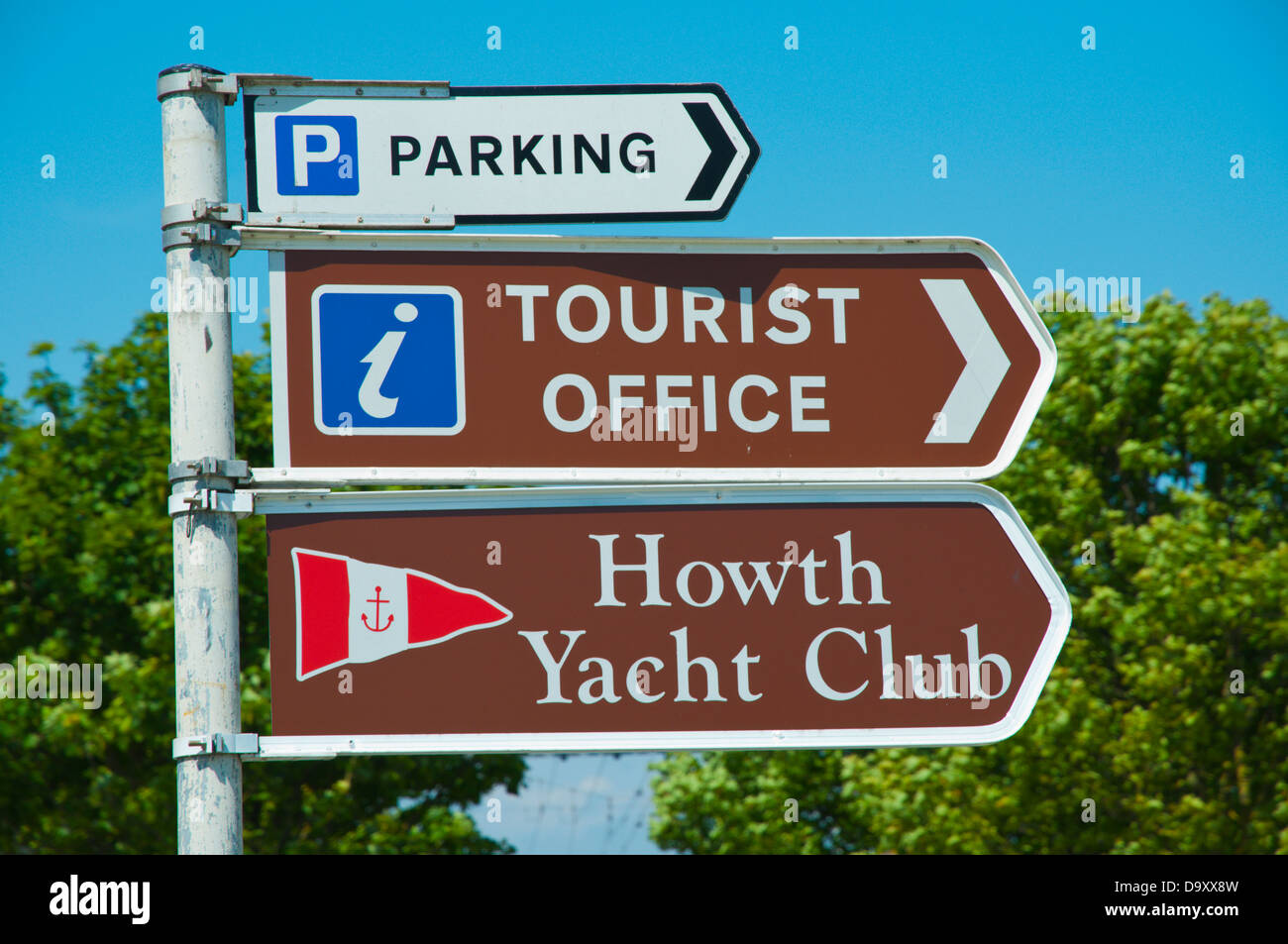 Signs Howth peninsula near Dublin Ireland Europe Stock Photo - Alamy