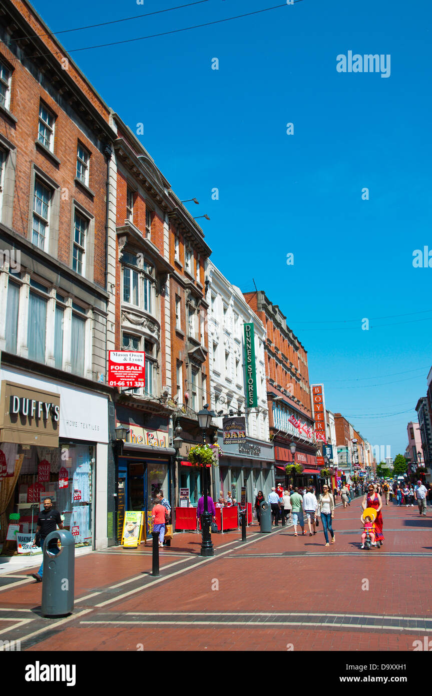 Pedestrian street dublin hi-res stock photography and images - Alamy