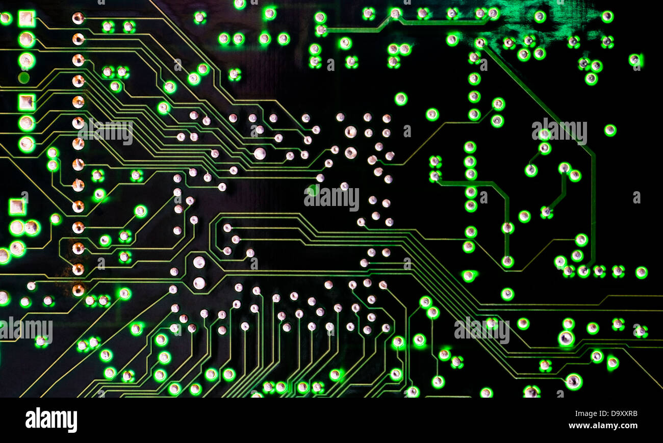 Circuit Board Connections Stock Photo - Alamy