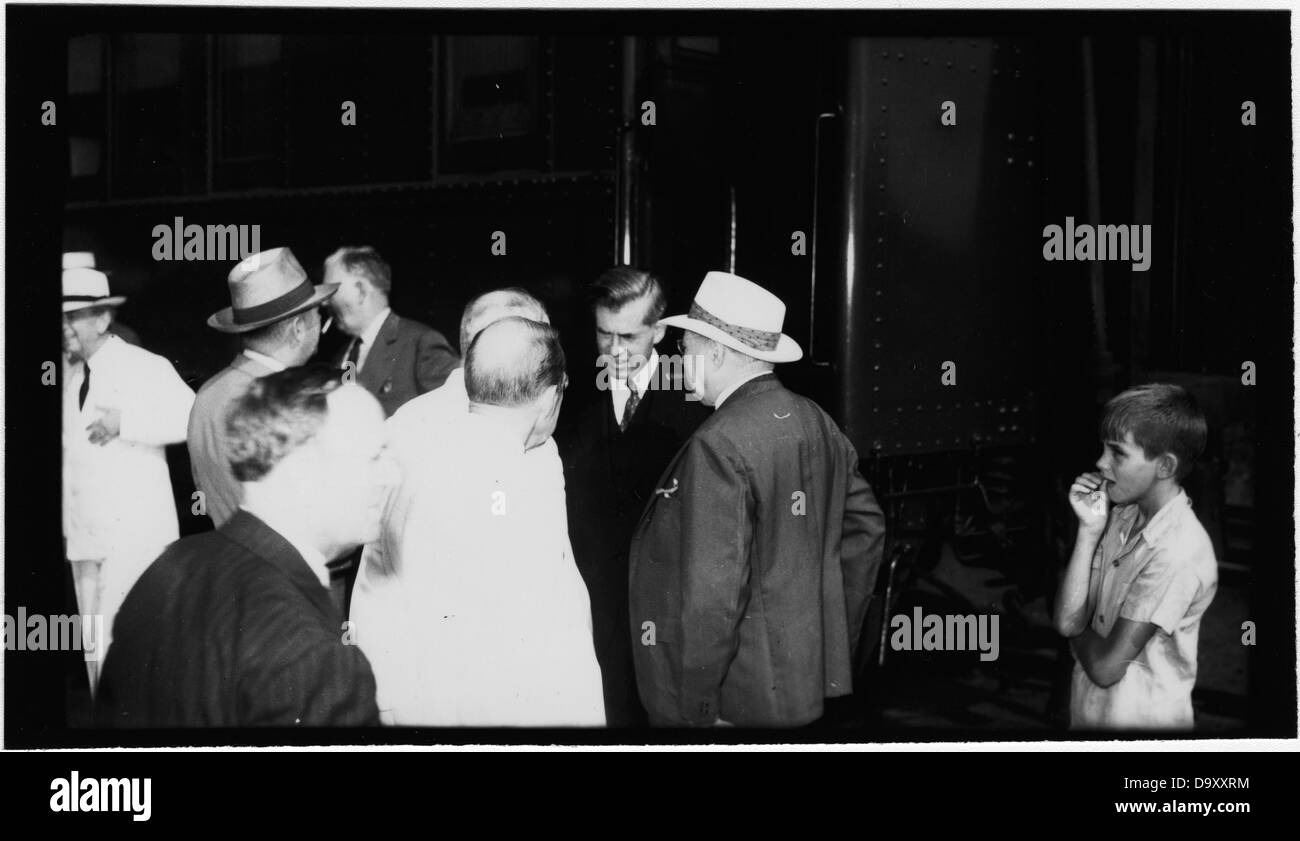 This photograph shows the funeral of Senator Pat Harrison, held on June ...