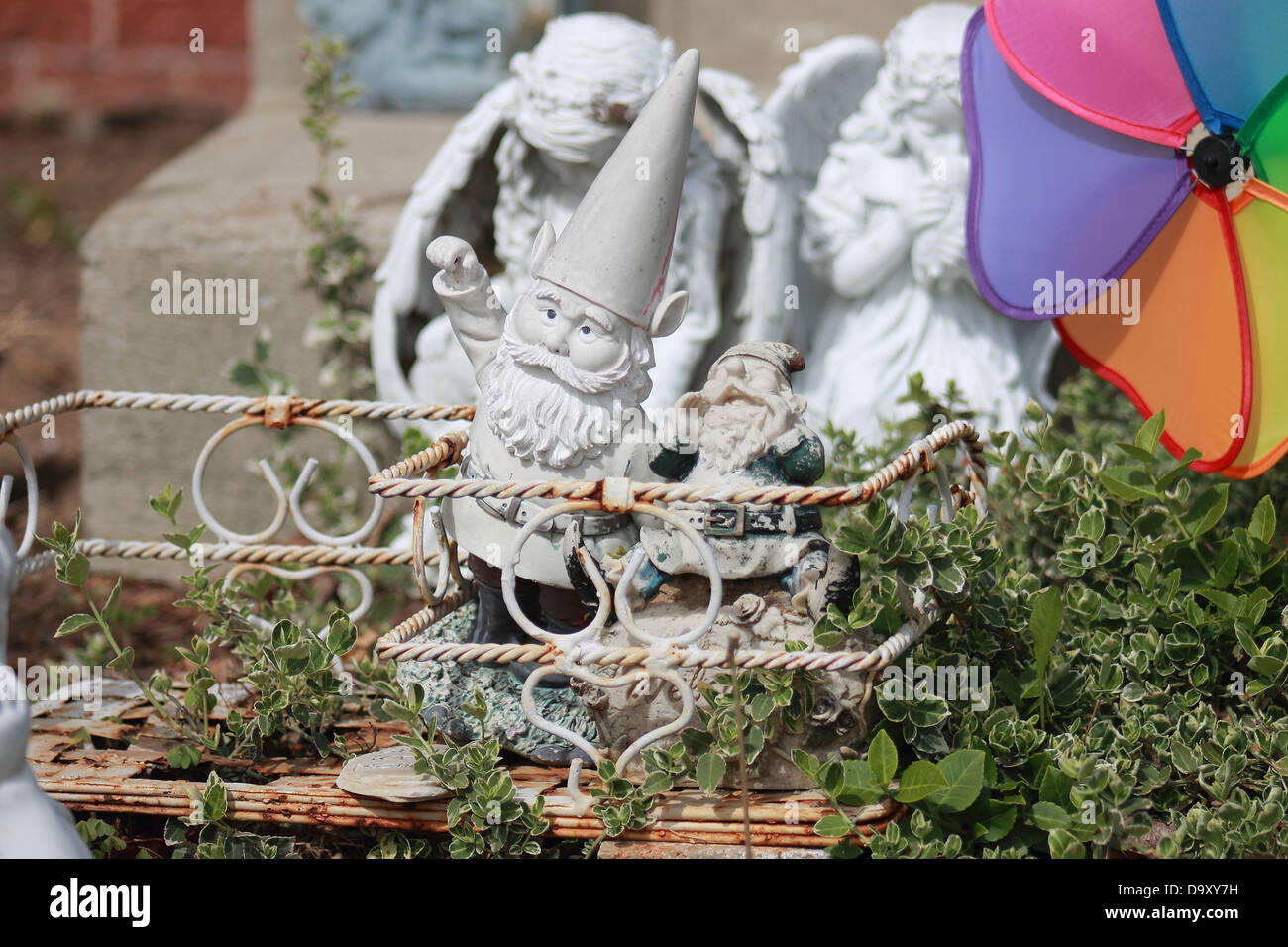 Elf statue outside Stock Photo - Alamy