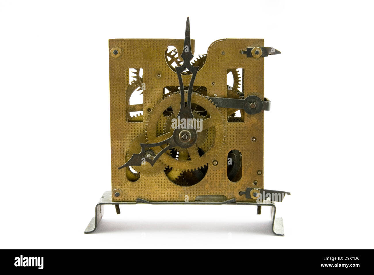 Cogs metal machine time Cut Out Stock Images & Pictures - Alamy