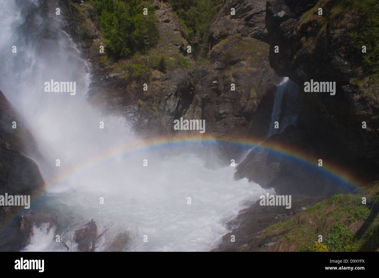 waterfall,lillaz,cogne,val of aosta,italy Stock Photo - Alamy