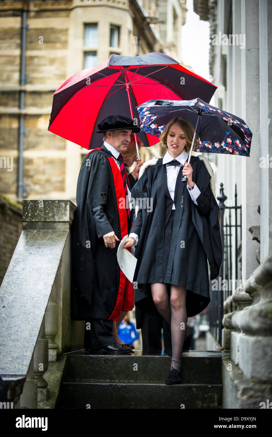 Cambridge university degree ceremonies hi-res stock photography and ...