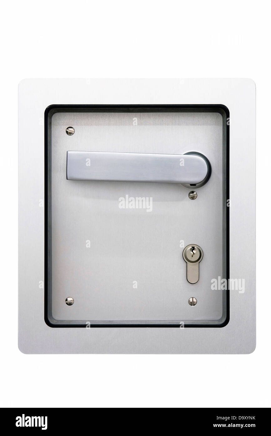 metal door handle isolated on white Stock Photo - Alamy