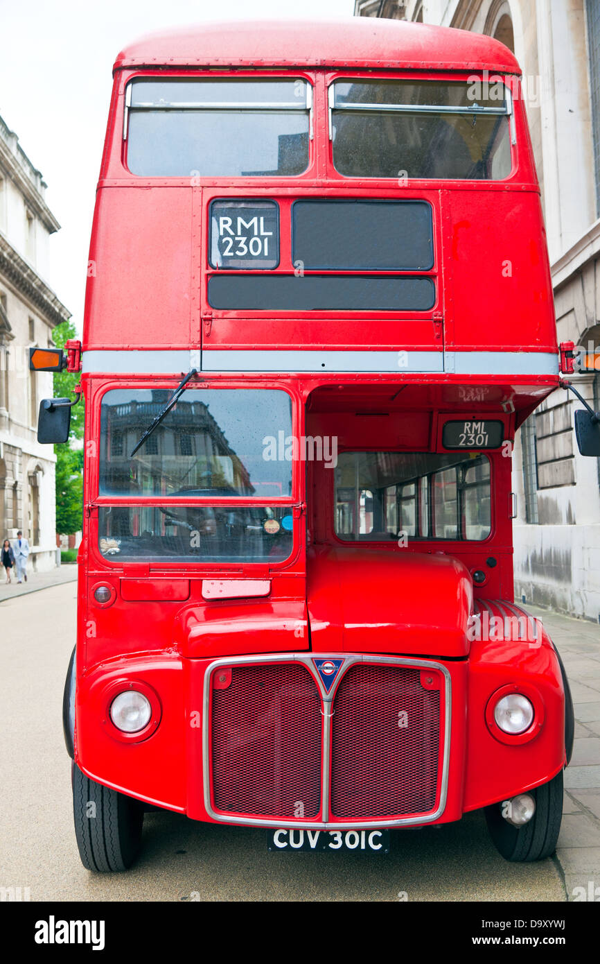 Red Routemaster London Bus UK Stock Photo - Alamy