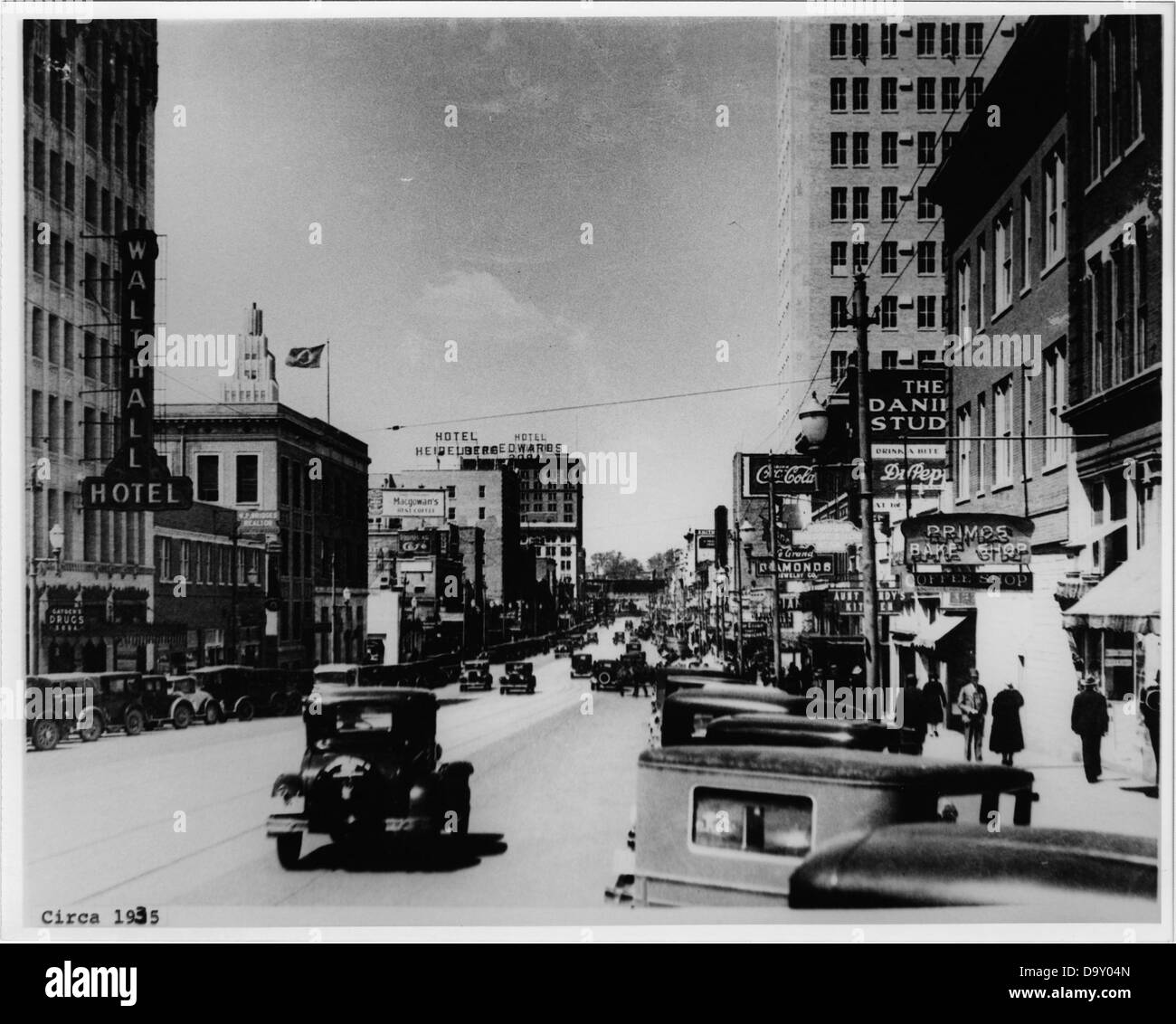 This image showcases Capitol Street, viewed westward, in the year 1935 ...