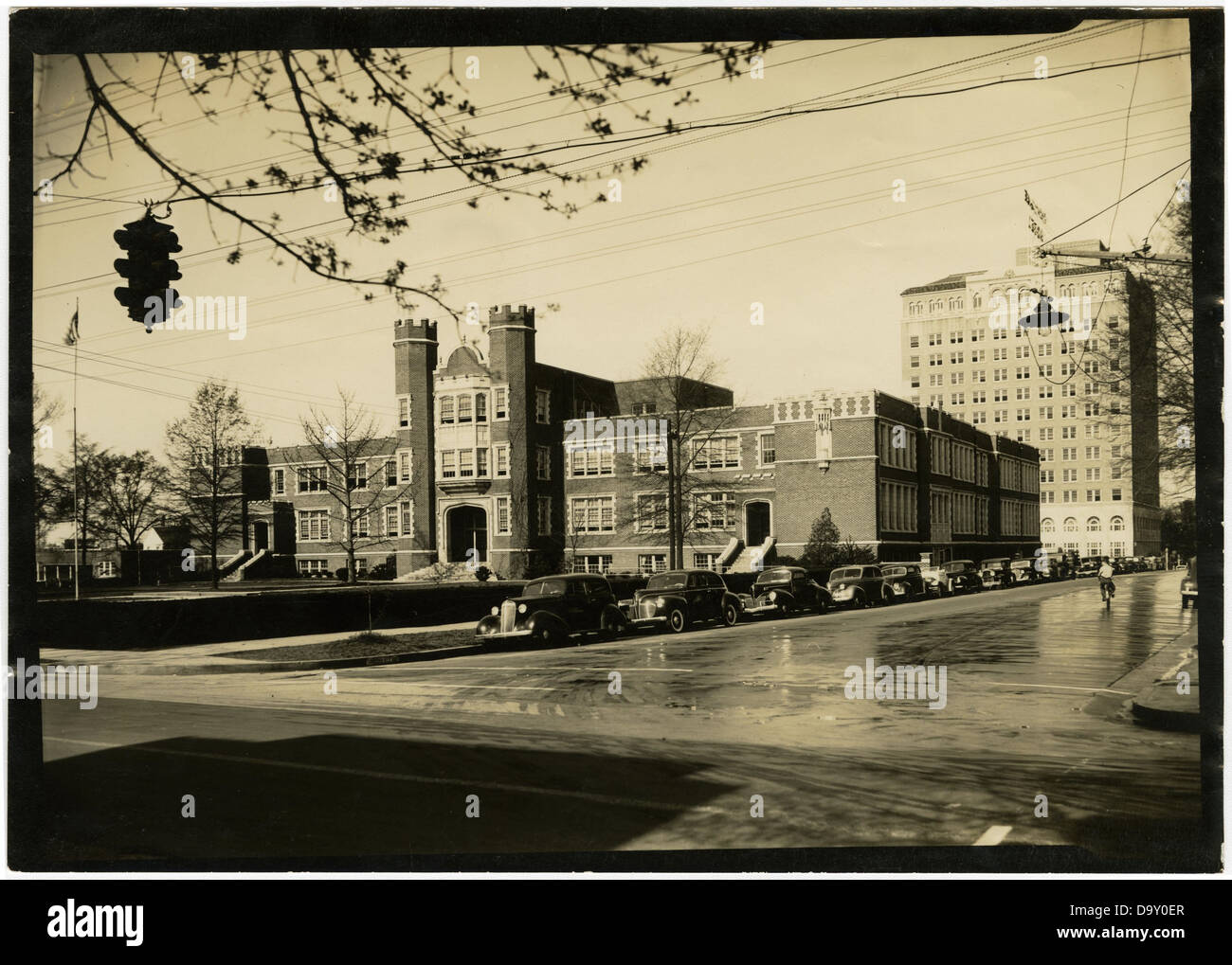 This photograph from 1937 shows Central High School, captured as part ...