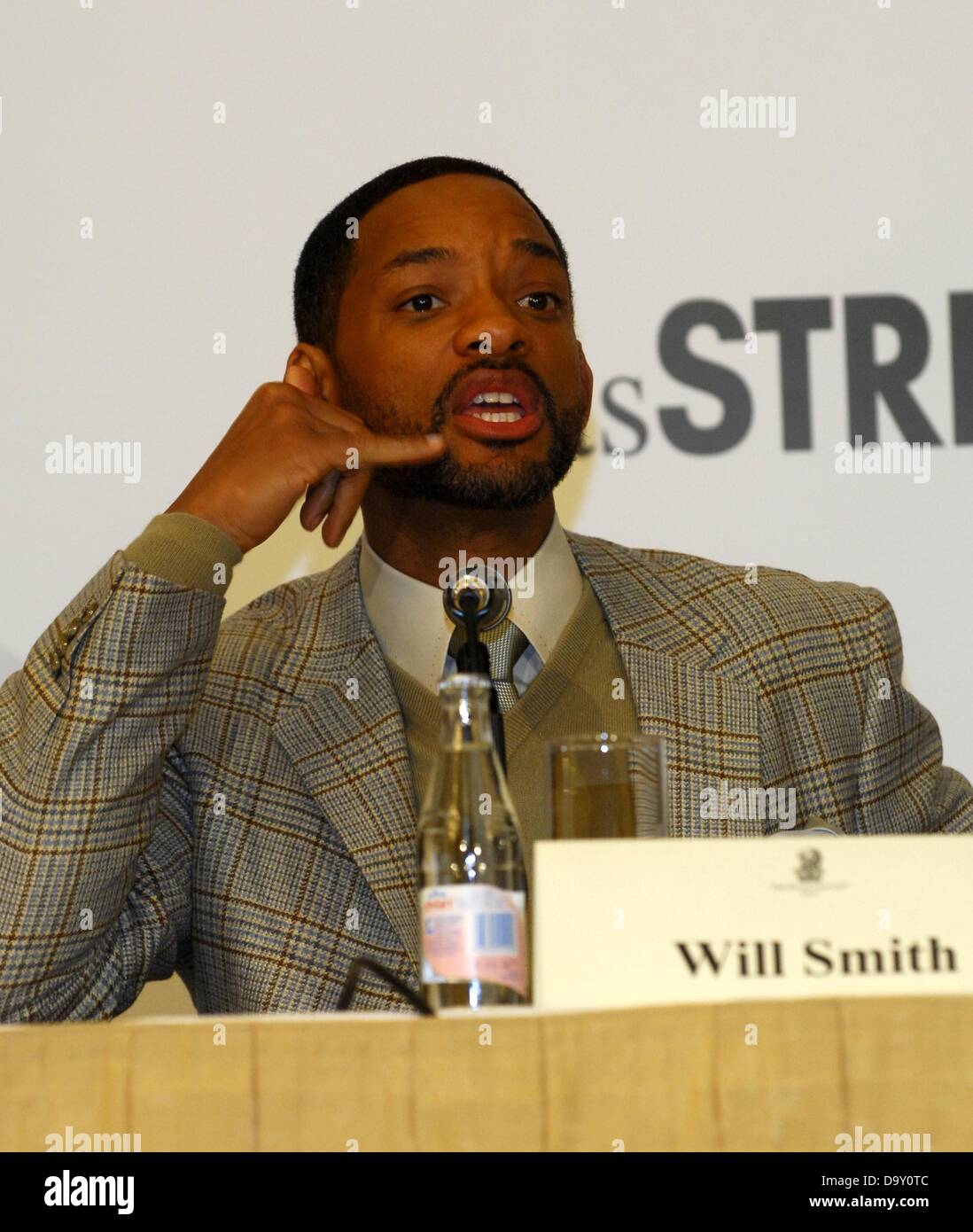 Actor Will Smith at the press conference on the occasion of the ...