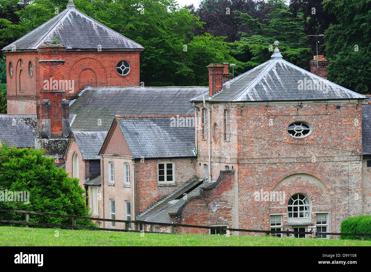 A view of Moor Crichel House Dorset Stock Photo - Alamy