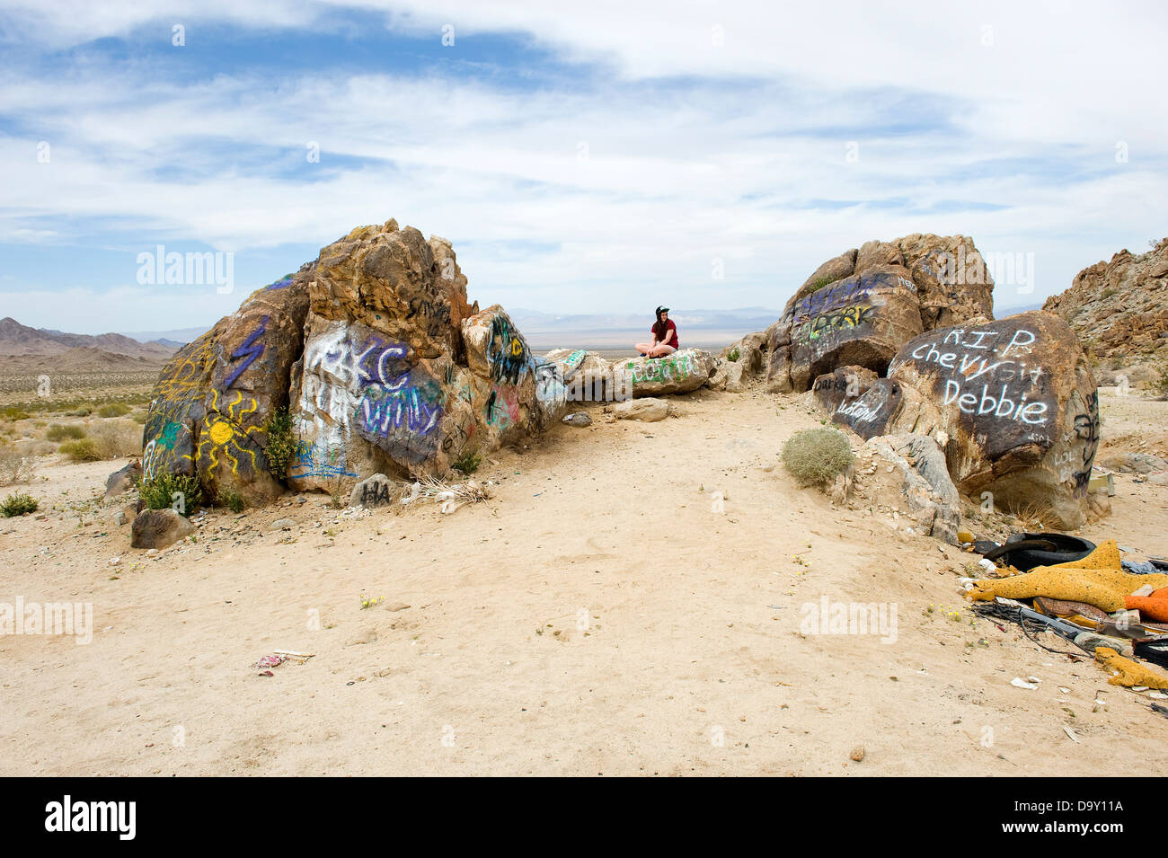 Graffiti on the rocks hi-res stock photography and images - Alamy