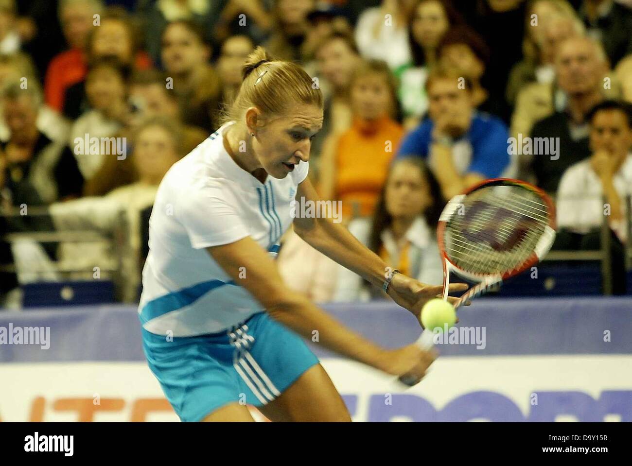 Steffi Graf during her show fight against Gabriela Sabatini in Berlin ...