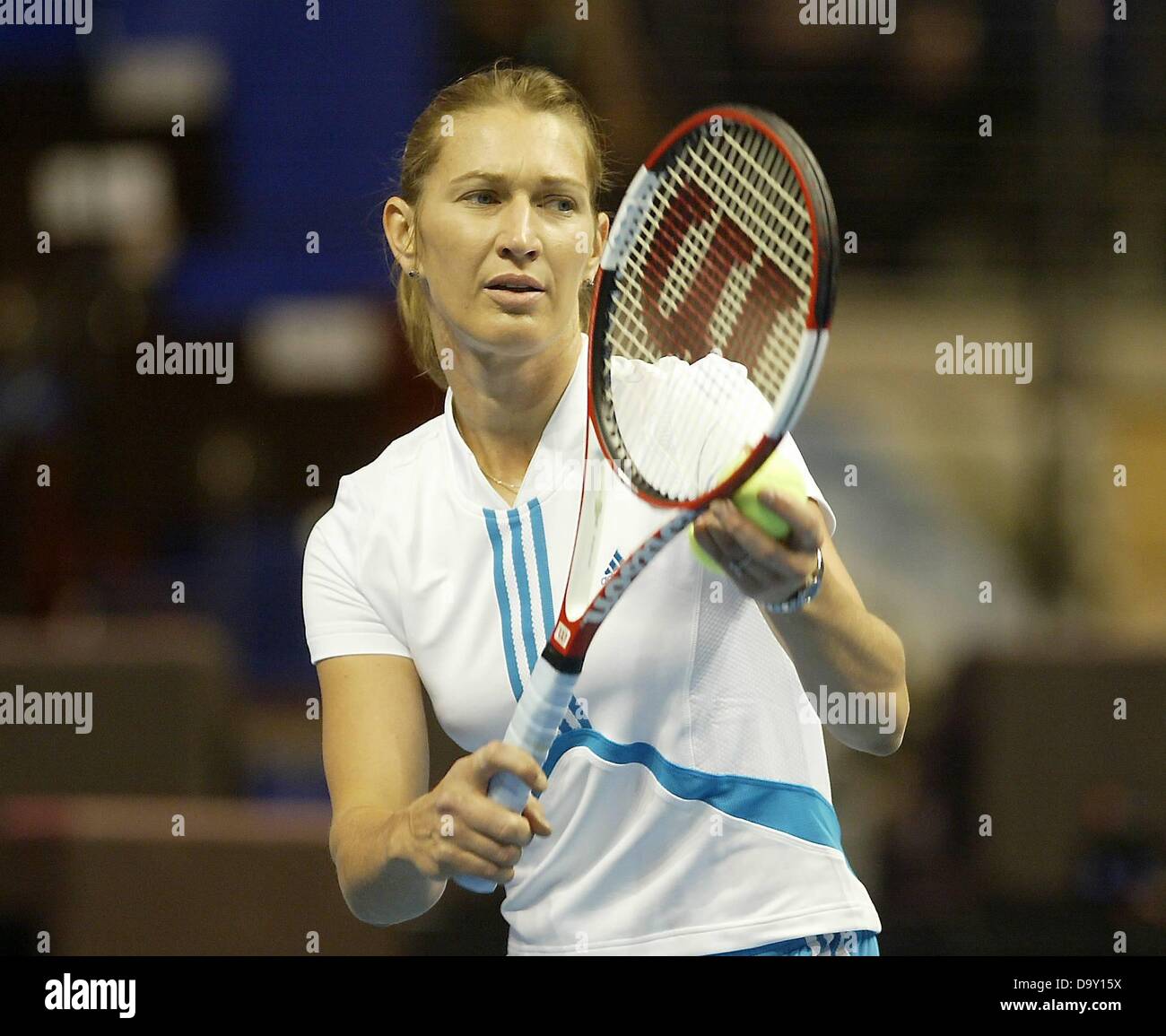 Steffi Graf during her show fight against Gabriela Sabatini in Berlin ...