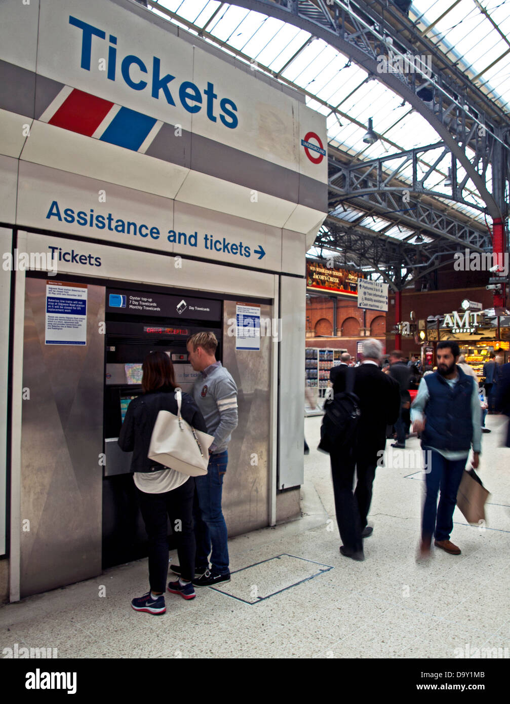 Ticket machine central station hi-res stock photography and images - Alamy