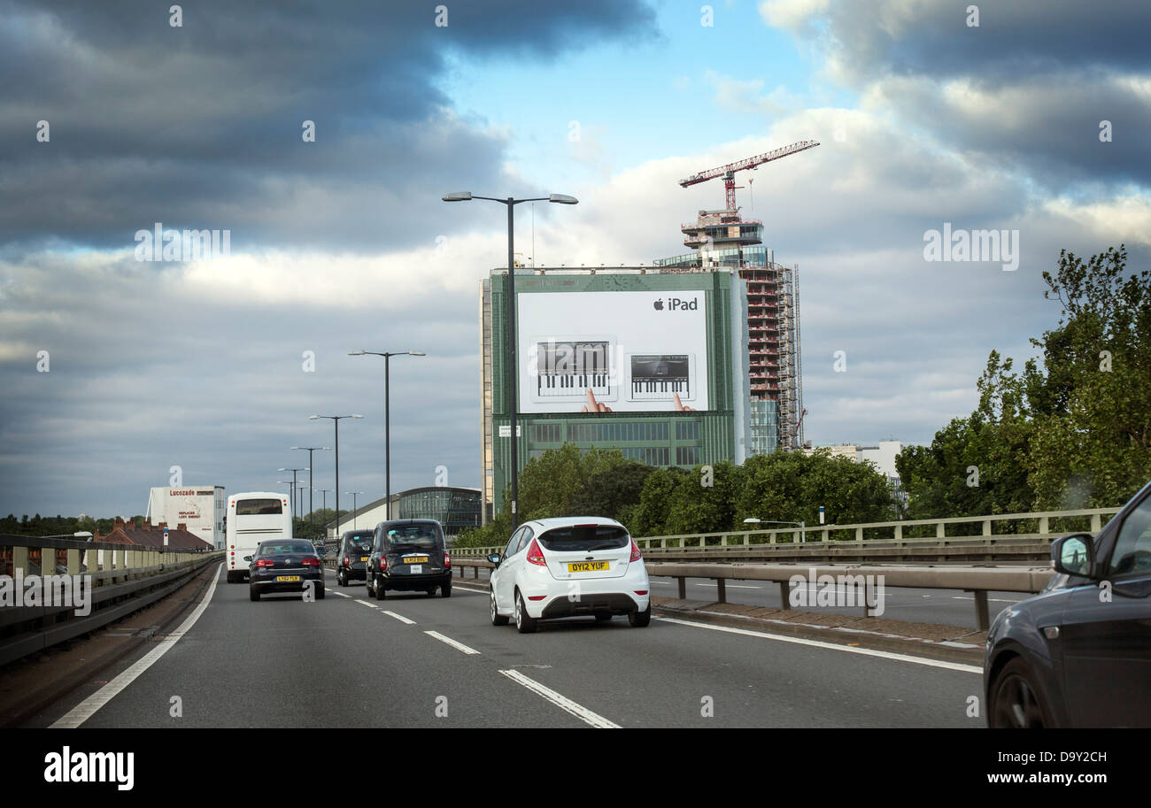 M4 motorway near London Stock Photo - Alamy