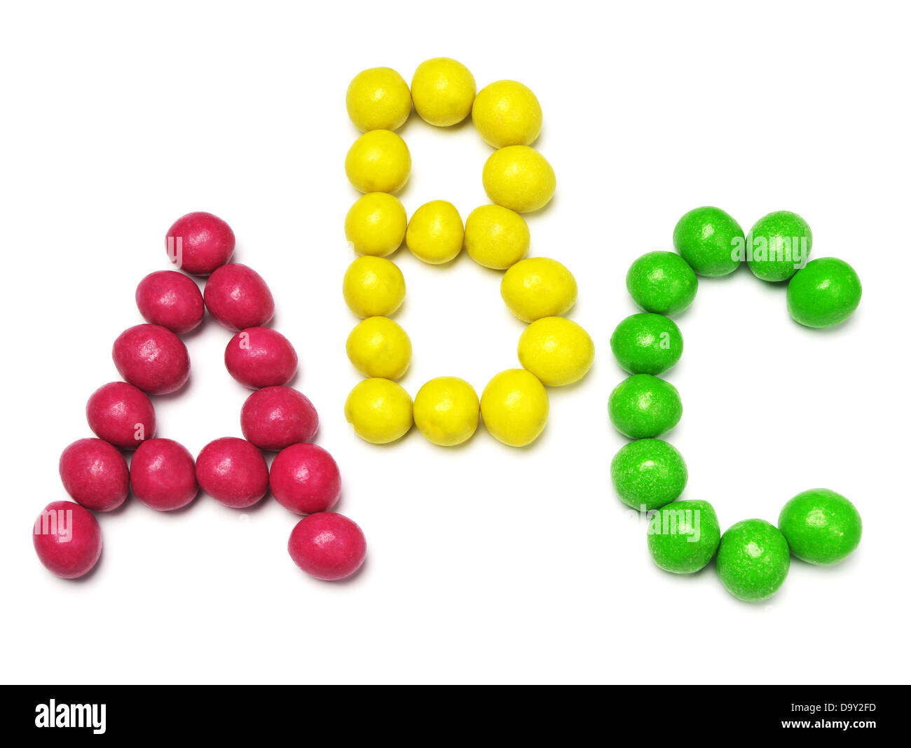 Candy letters hi-res stock photography and images - Alamy