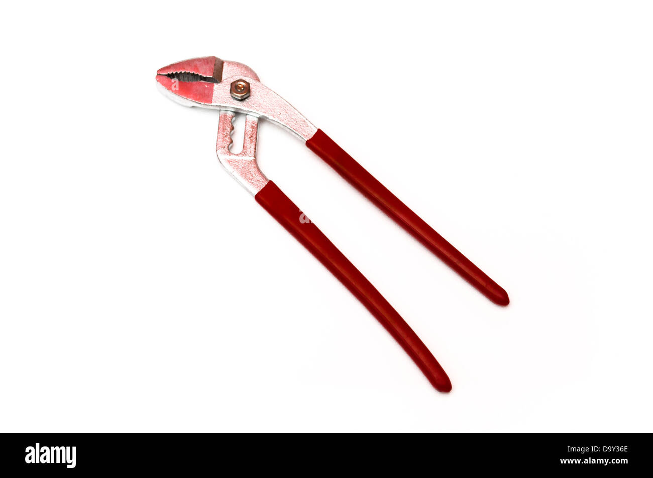 red pliers on a white background Stock Photo - Alamy
