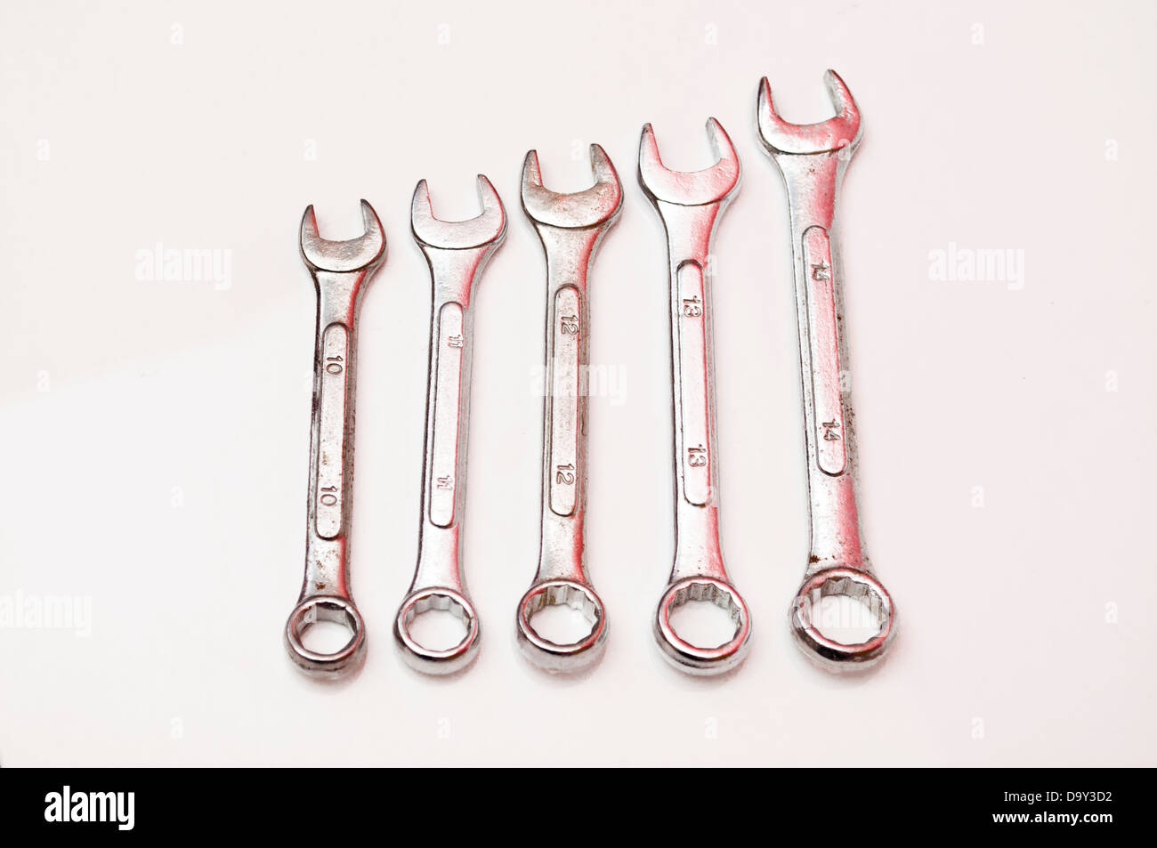 wrenches on a white background Stock Photo - Alamy