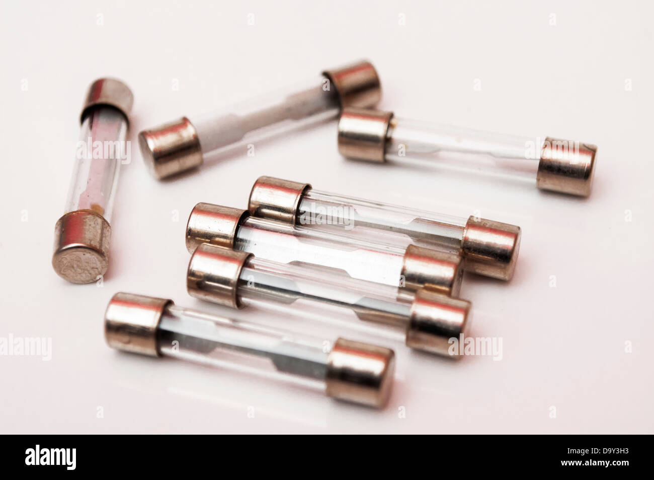 fuses on a white background Stock Photo - Alamy