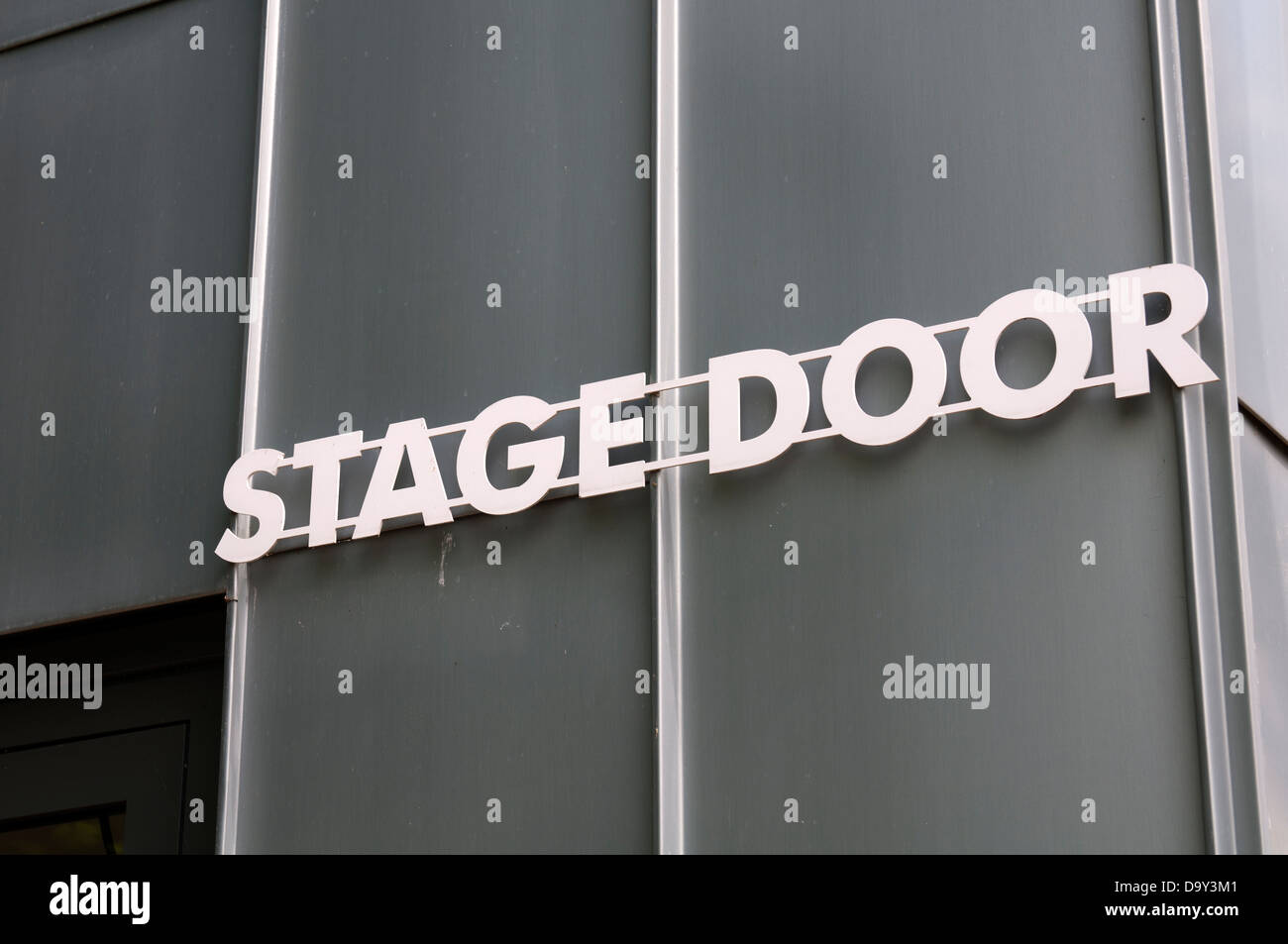 Stage door sign, RSC theatre, Stratford-upon-Avon, UK Stock Photo - Alamy