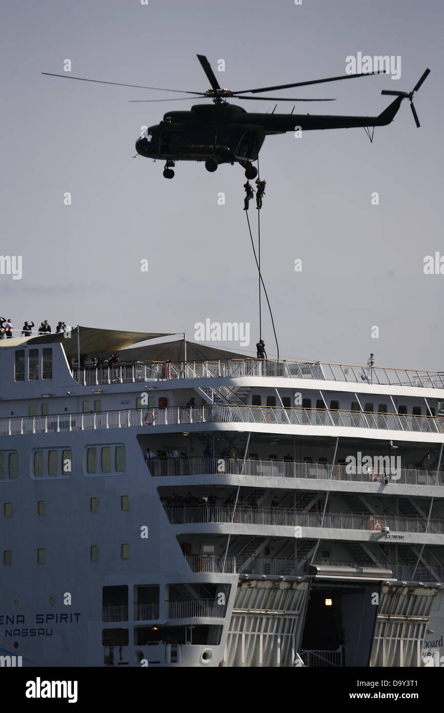 Gdynia, Poland 28th, June 2013 Anti-terrorist and rescue action ...