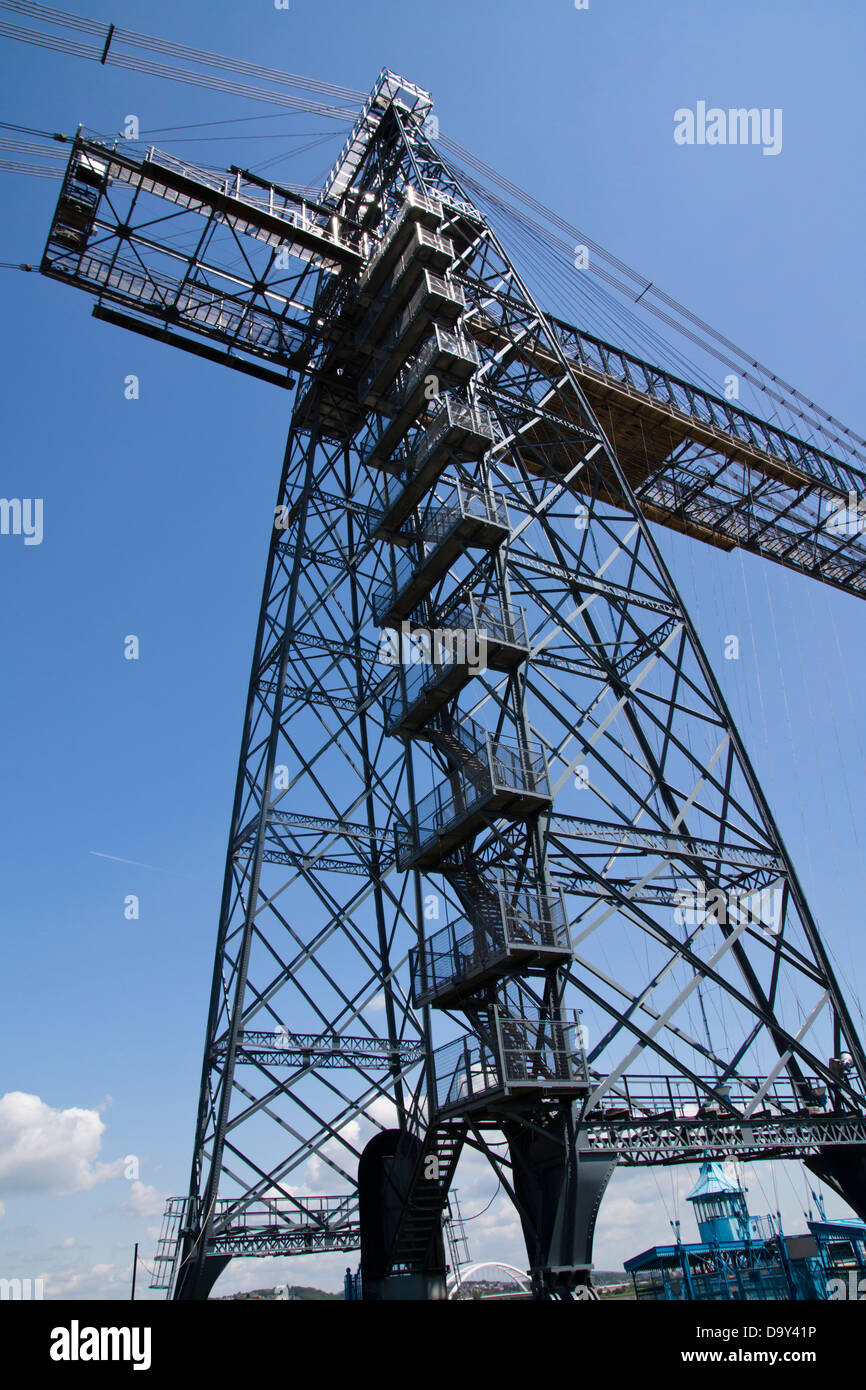 Newport Transporter Bridge over the River Usk, Newport City in Wales ...