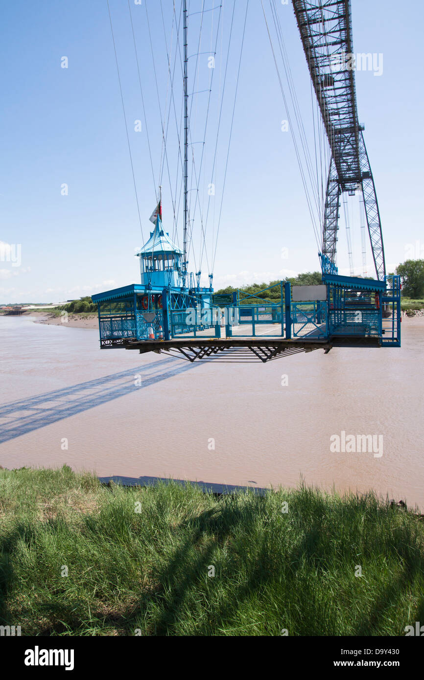 Newport Transporter Bridge over the River Usk, Newport City in Wales ...