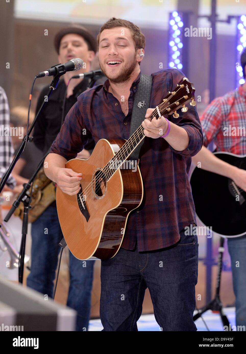 New York, NY. 28th June, 2013. Phillip Phillips on stage for NBC Today ...