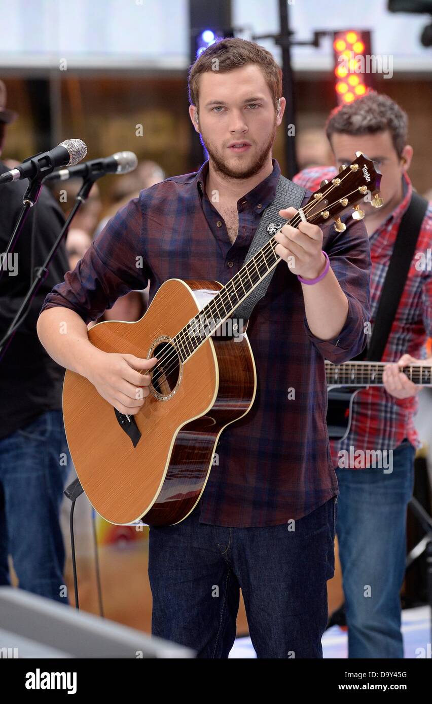 New York, NY. 28th June, 2013. Phillip Phillips on stage for NBC Today ...