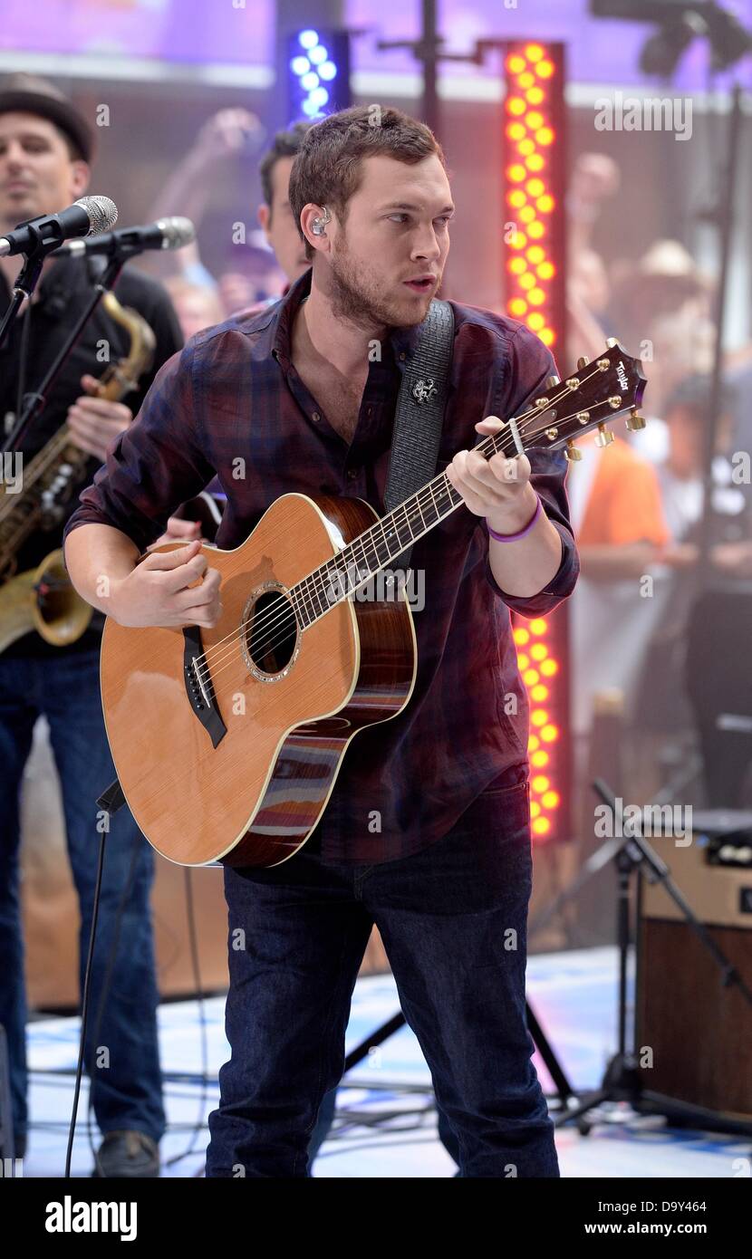 New York, NY. 28th June, 2013. Phillip Phillips on stage for NBC Today ...