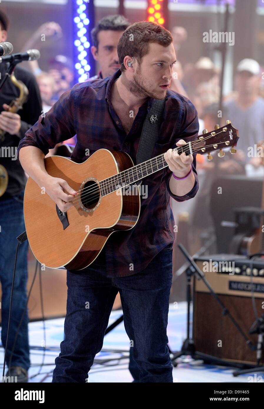 New York, NY. 28th June, 2013. Phillip Phillips on stage for NBC Today ...