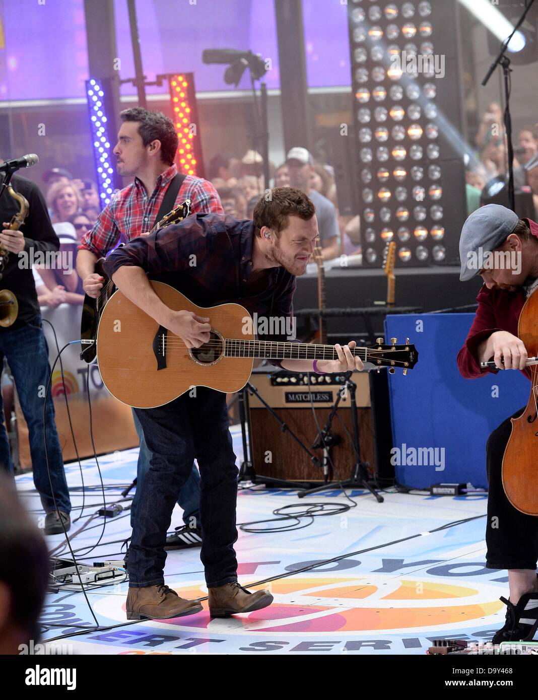 New York, NY. 28th June, 2013. Phillip Phillips on stage for NBC Today ...