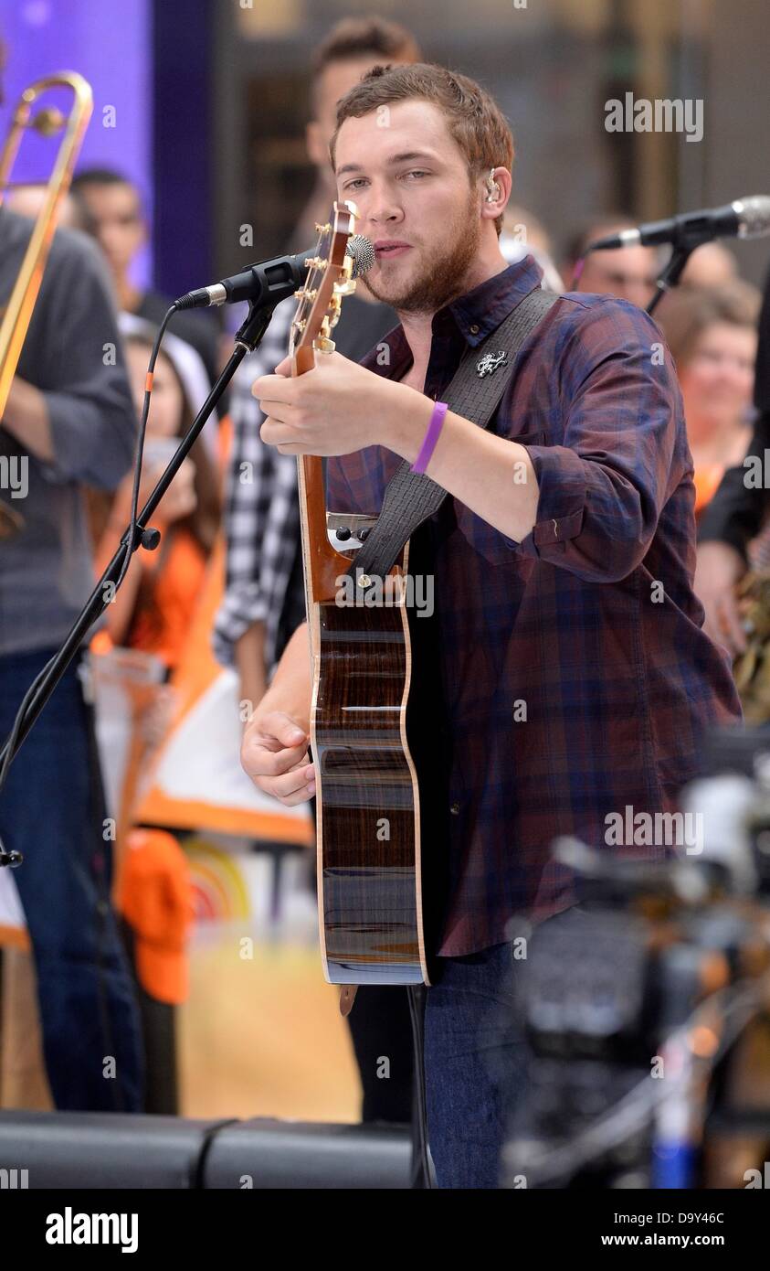 New York, NY. 28th June, 2013. Phillip Phillips on stage for NBC Today ...