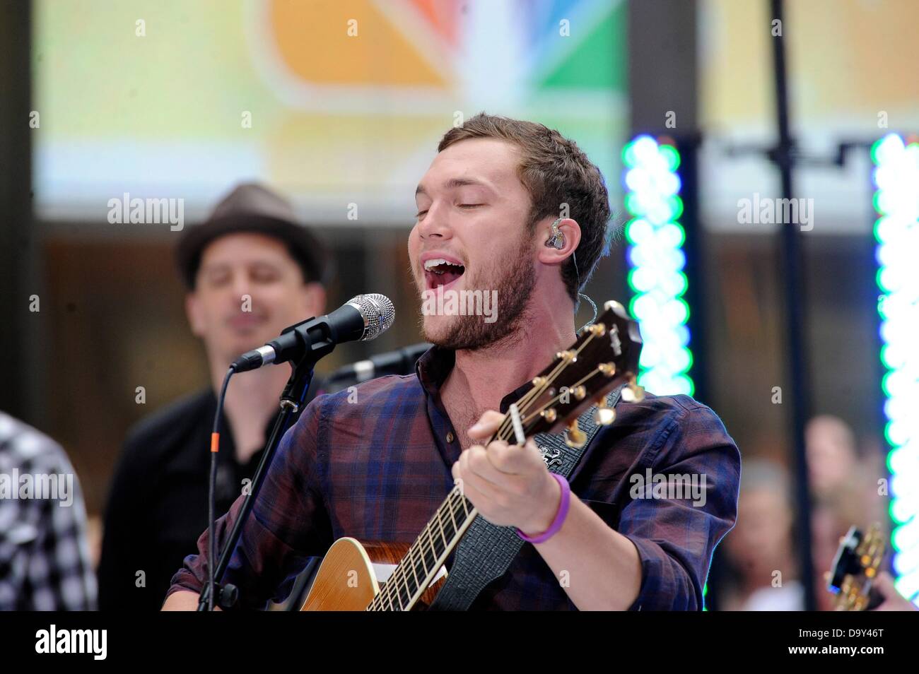 New York, NY. 28th June, 2013. Phillip Phillips on stage for NBC Today ...