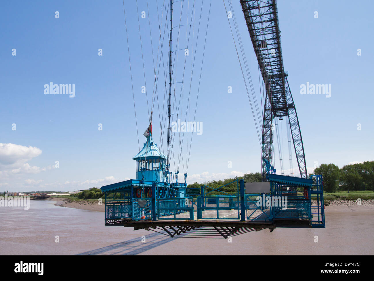 Newport Transporter Bridge over the River Usk, Newport City in Wales ...