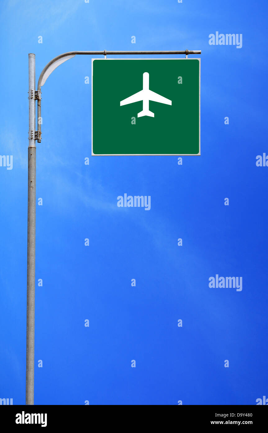 airplane traffic sign Stock Photo - Alamy