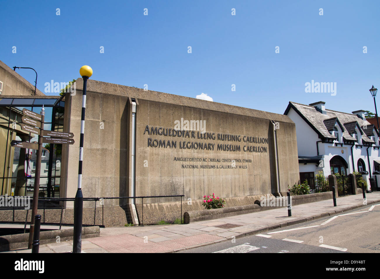 The Roman Legionary Museum, Caerleon a village near Newport Wales UK ...