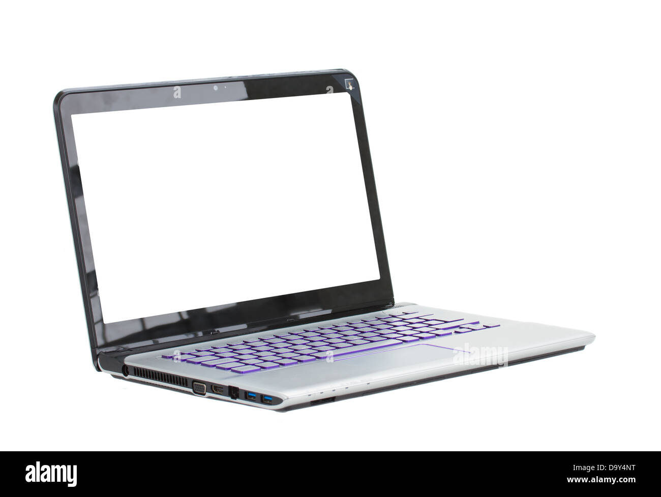 Laptop empty screen cup Cut Out Stock Images & Pictures - Alamy