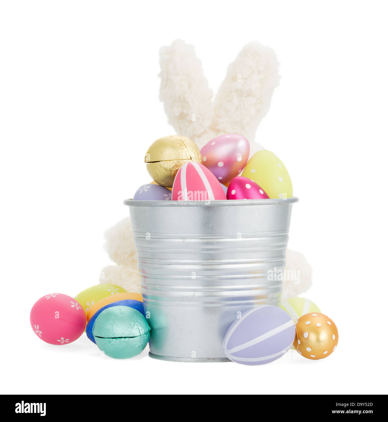 easter eggs and bunny Stock Photo - Alamy