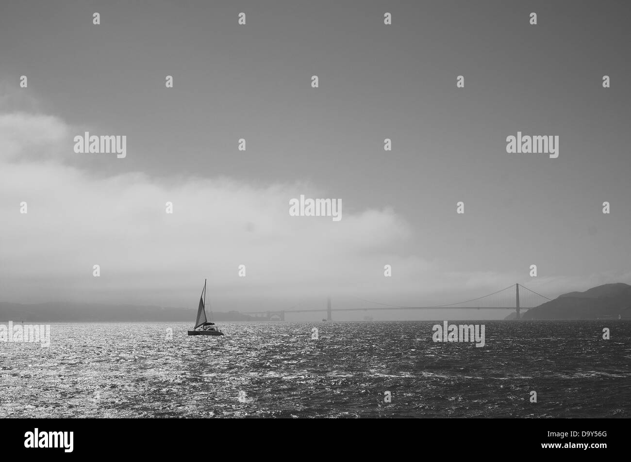 Golden gate landscape Black and White Stock Photos & Images - Alamy