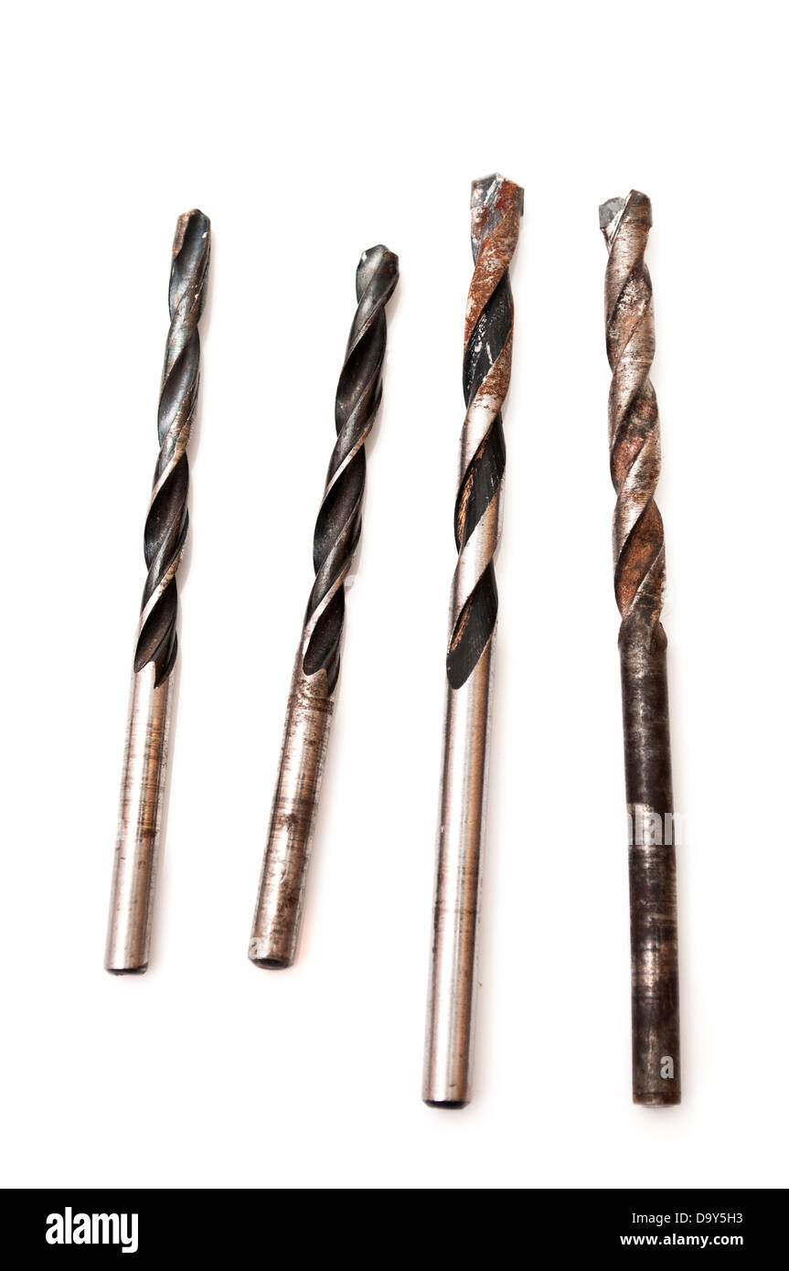 bits of iron on a white background Stock Photo - Alamy