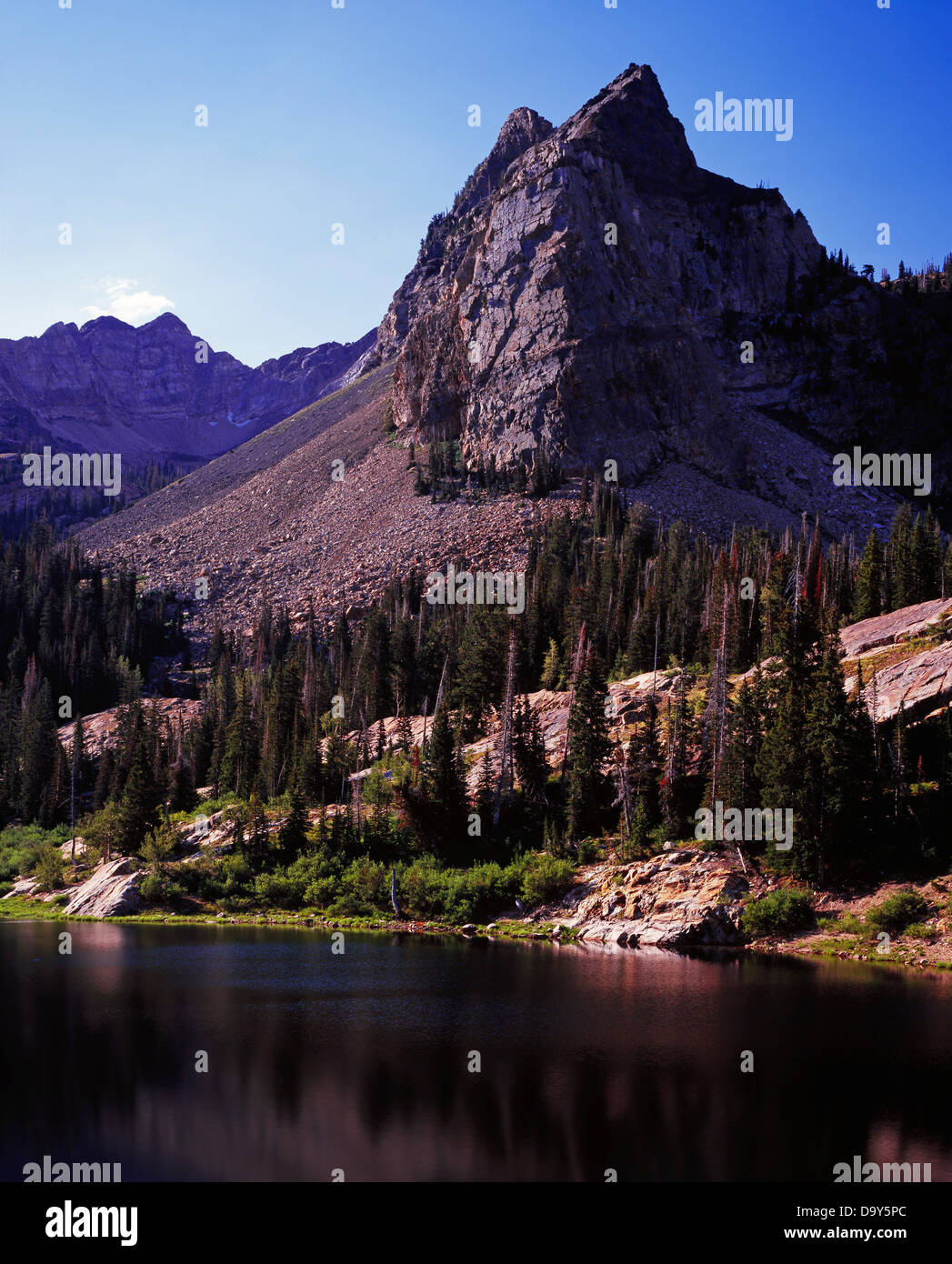 Sundial Peak and Lake Blanche, Big Cottonwood Canyon, Twin Peaks ...