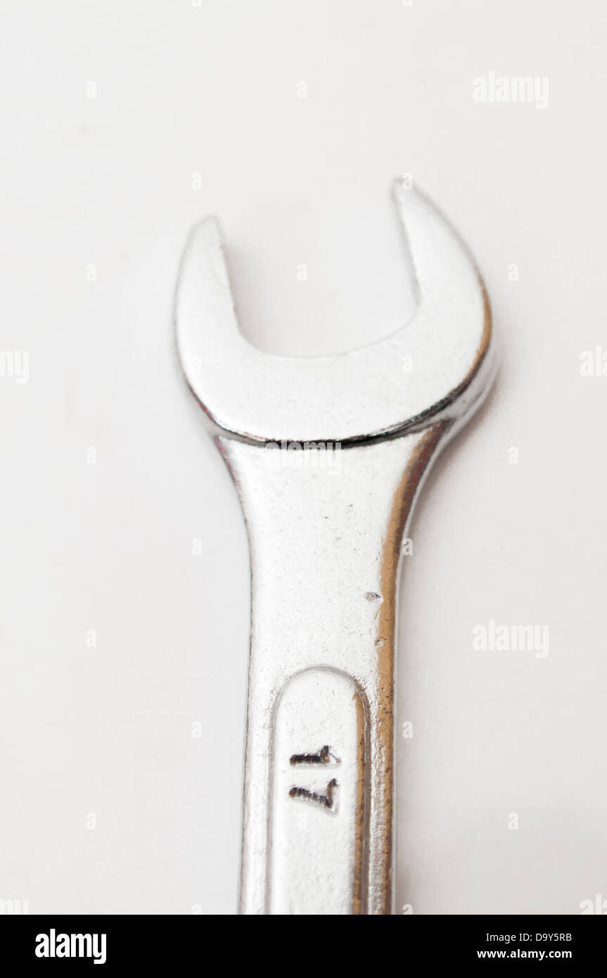 wrench on a white background Stock Photo - Alamy
