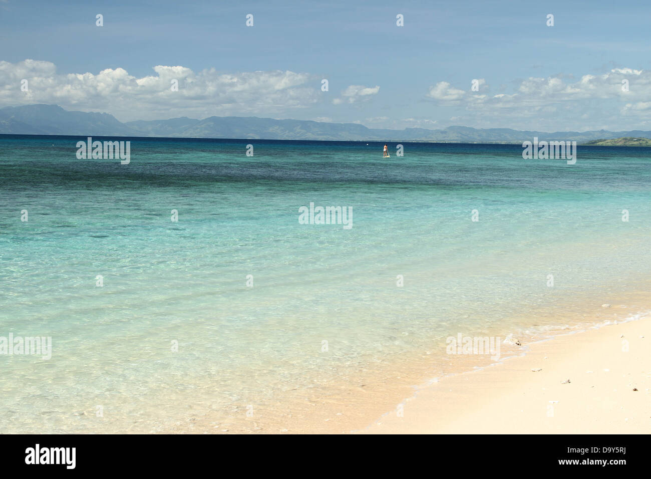 Paradise beach ocean sea water turquoise blue sky lush forest hi-res ...