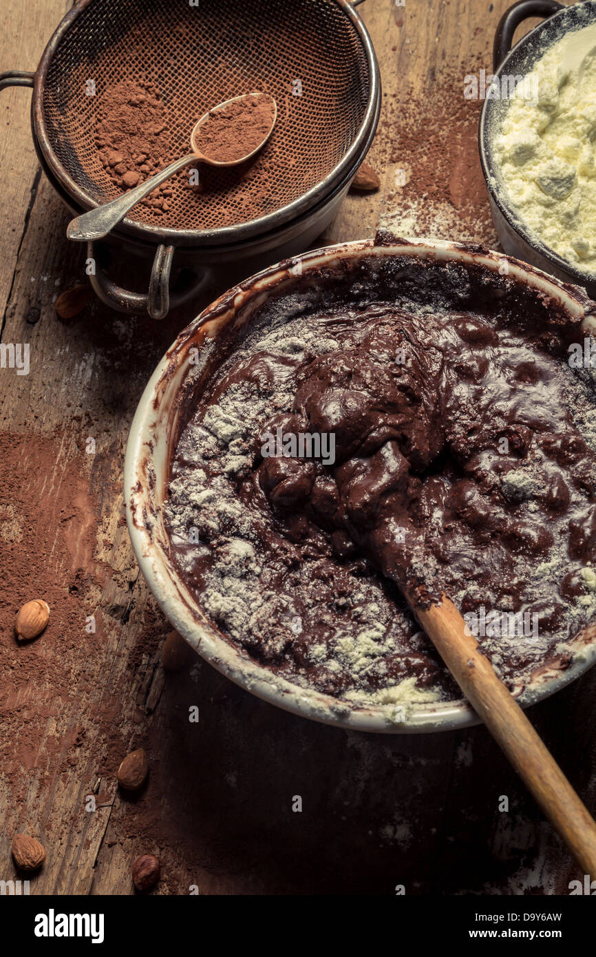 Chocolate mess hi-res stock photography and images - Alamy