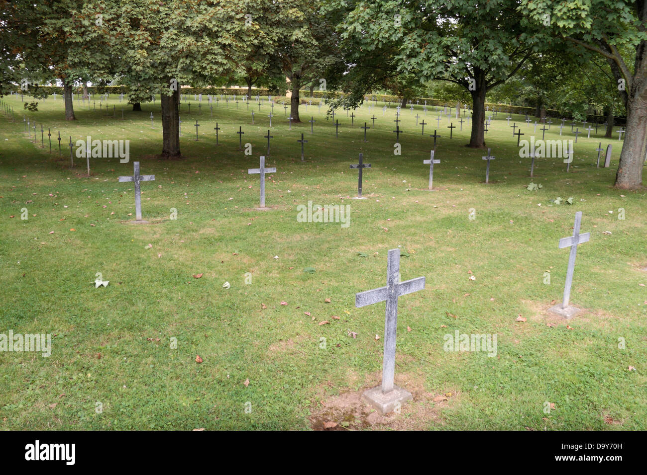 General view of the German Bray sur Somme cemetery, near Albert, Somme ...